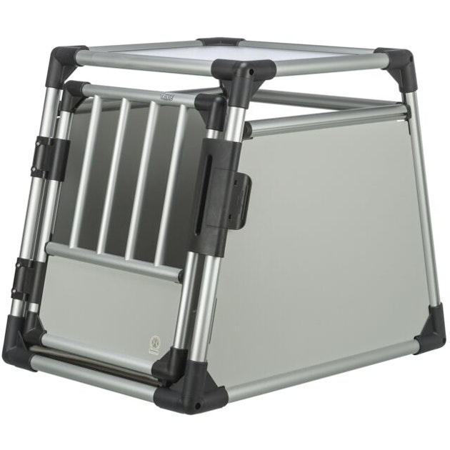 TRIXIE Transportbox Aluminium silber/hellgrau Transportbox B-Ware